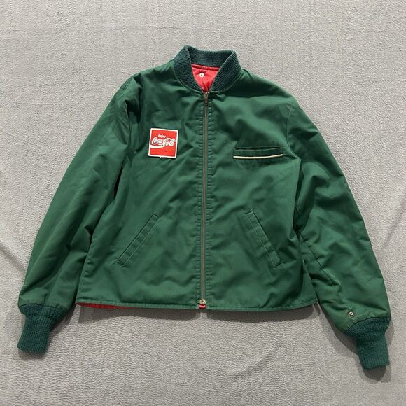 American Vintage | Jackets & Coats | Vintage Coca Cola Jacket Mens 44 ...